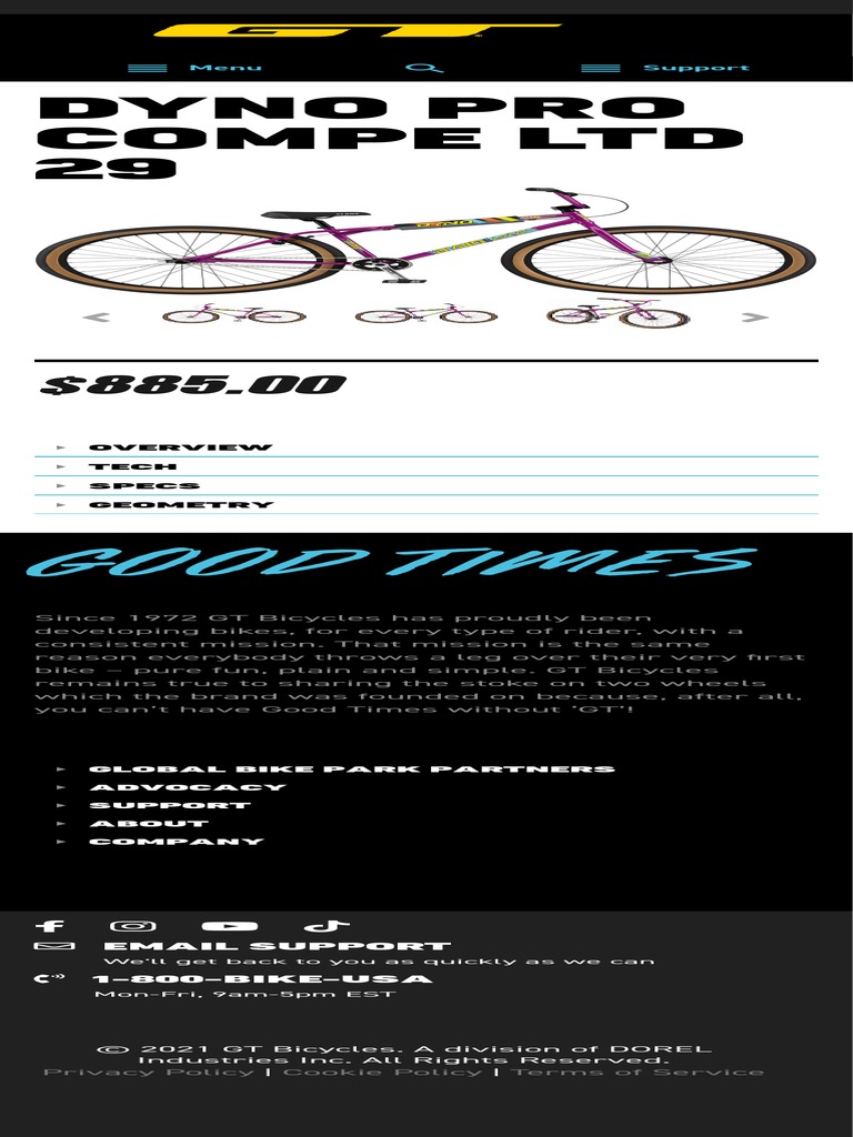 Dyno Pro Compe 29 Overview | PDF