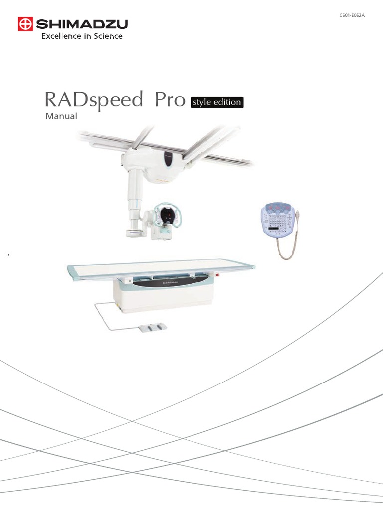 Shimadzu Radspeed Pro Style Edition Manual | PDF | Radiography | X Ray