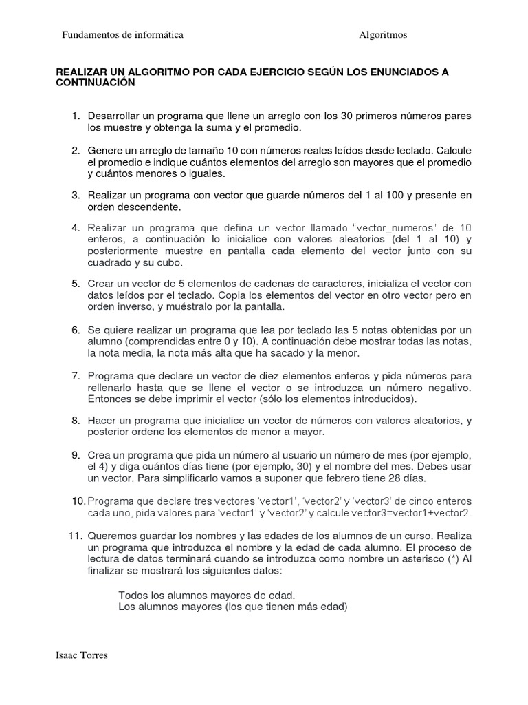 Ejercicios Con Vectores | PDF