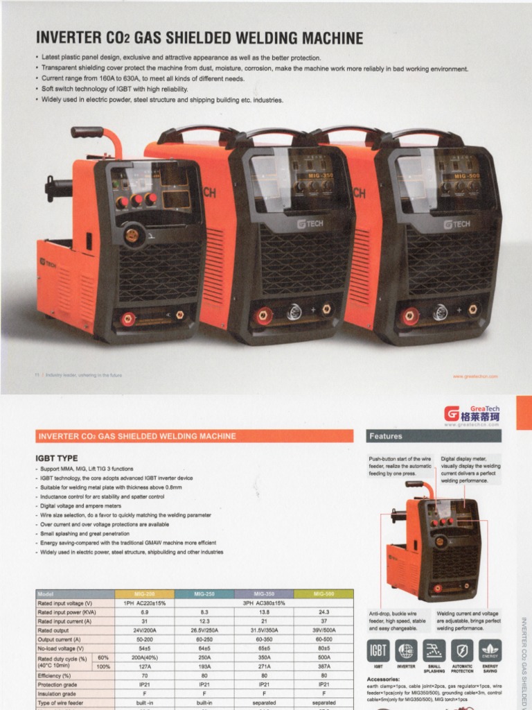 Gtech - Mig 200 - 500 | PDF