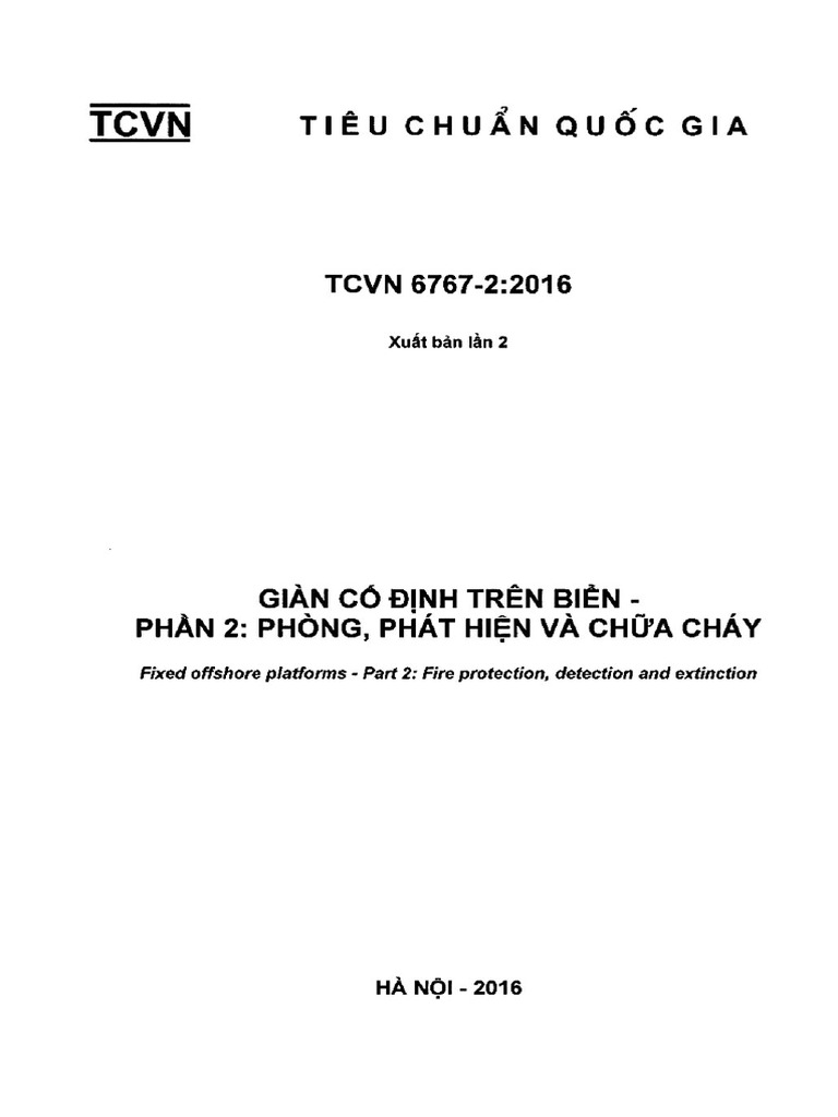 tcvn6767-2-2016 Fixed Offshore Platforms - Part 2 Fire Protection ...