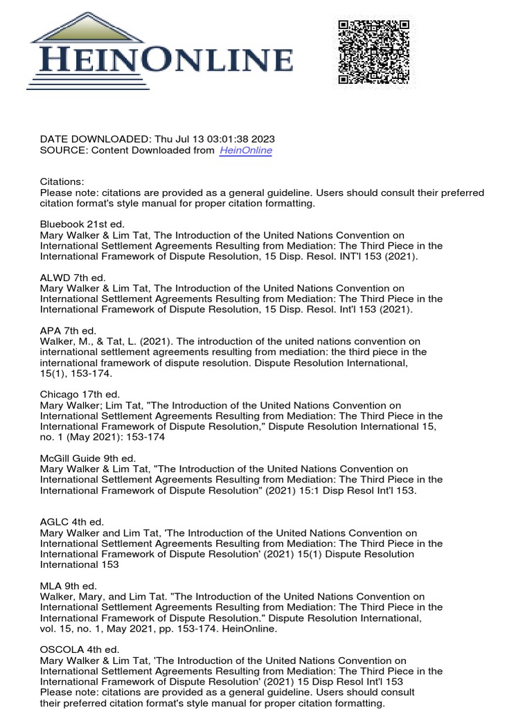 Mary Walker & Lim Tat | PDF | Mediation | Arbitration