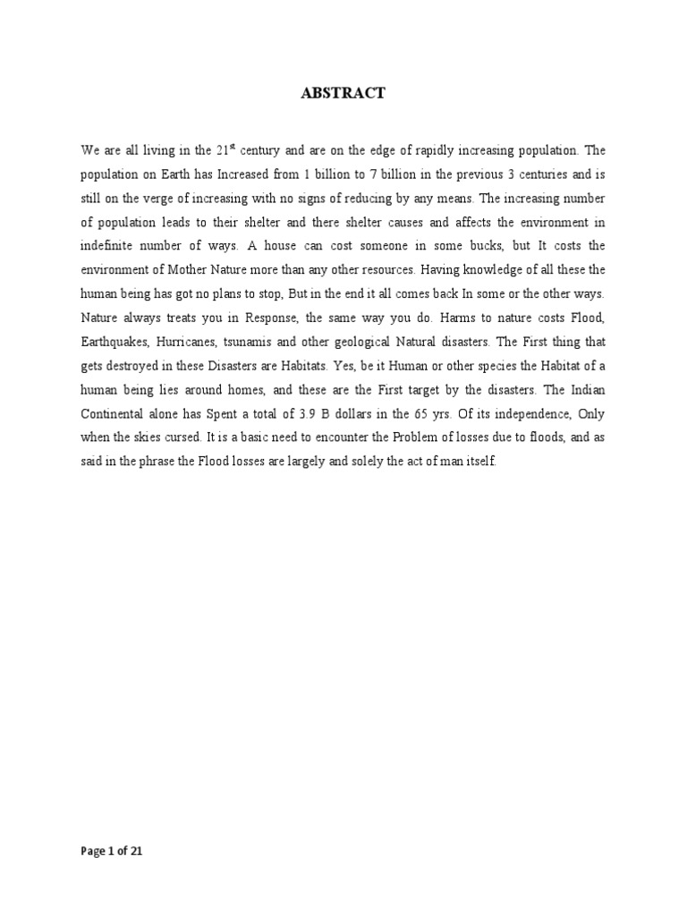 Amphibious House Project Report | PDF