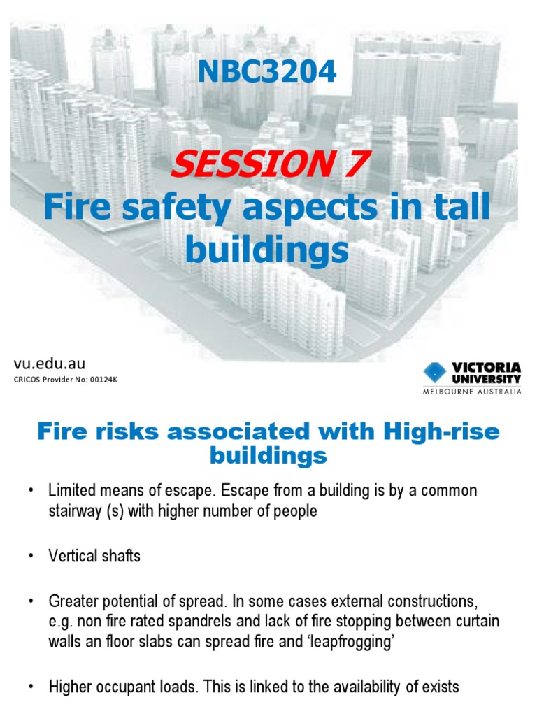 Session 7 - Fire Safety Aspects in Tall Buildings | PDF