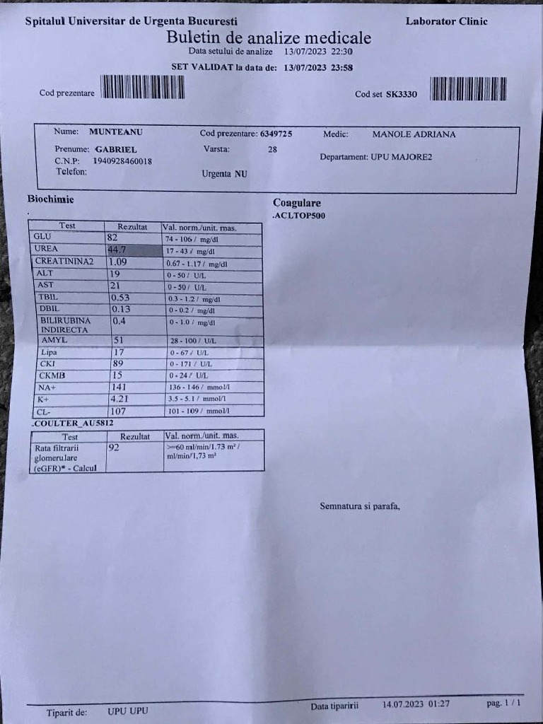 Analize coagulare | PDF