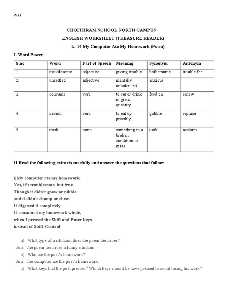 6 My Computer Ate My HW | PDF