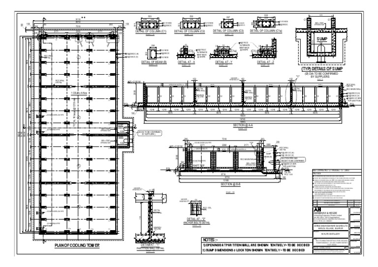 Foundation Details For Cooling Tower Models - 472-204 Tower Series 18 ...