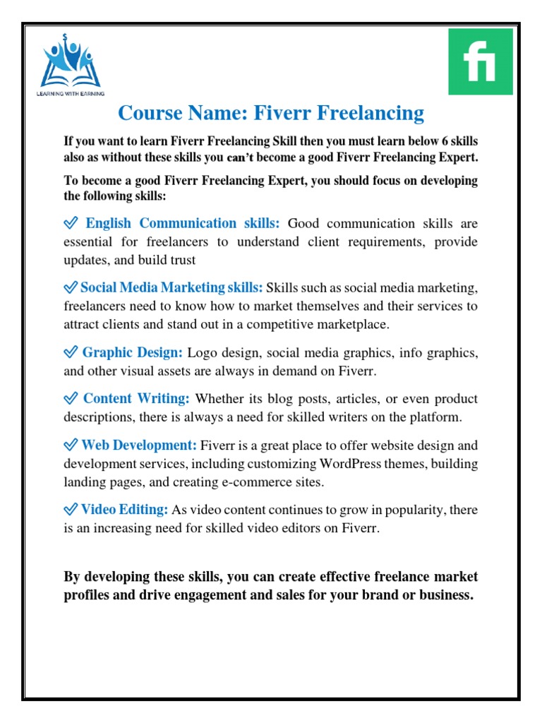 Fiverr Freelancing Guide | PDF
