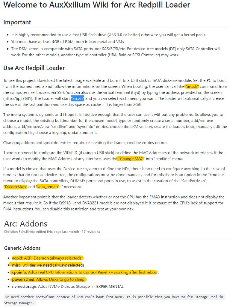 ARC Auto Xpenology | PDF