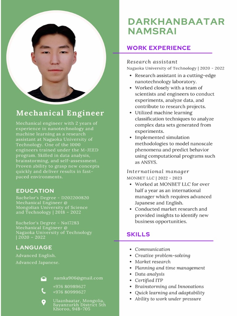 Namsrai Darkhanbaatar | PDF