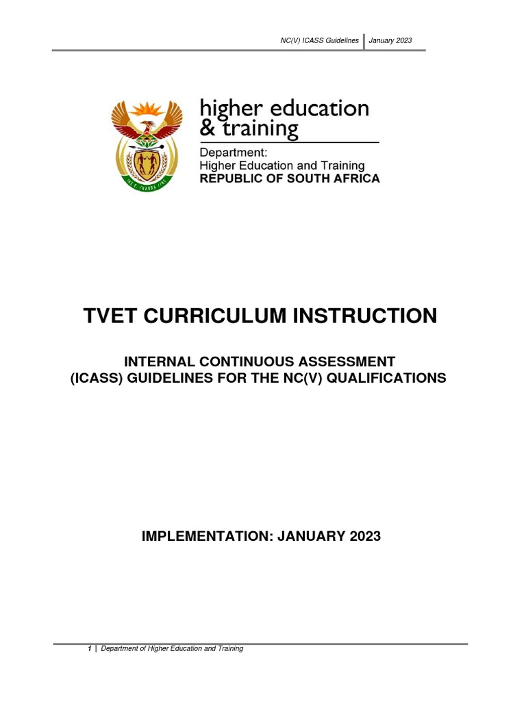 2023 NC (V) ICASS Guidelines | PDF | Educational Assessment | Rubric ...