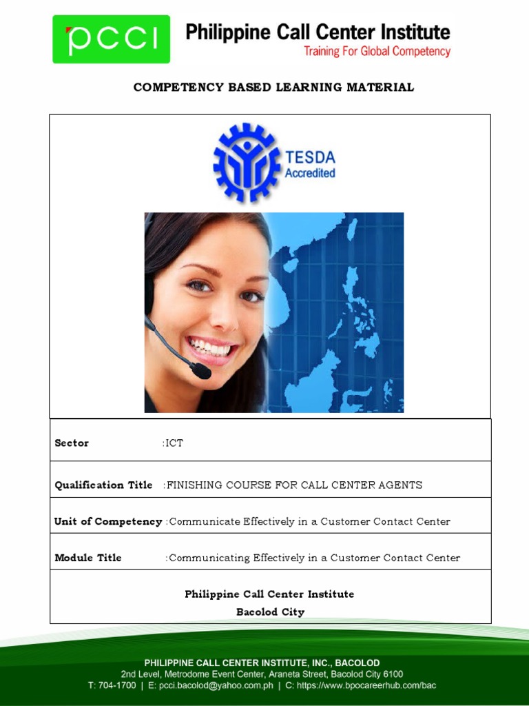 Sample CBLM For CCS NCII | PDF