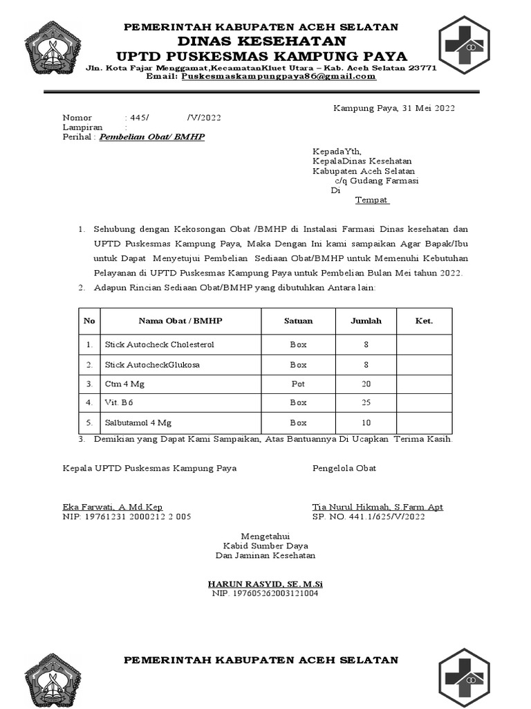 Format Pembelian Obat | PDF