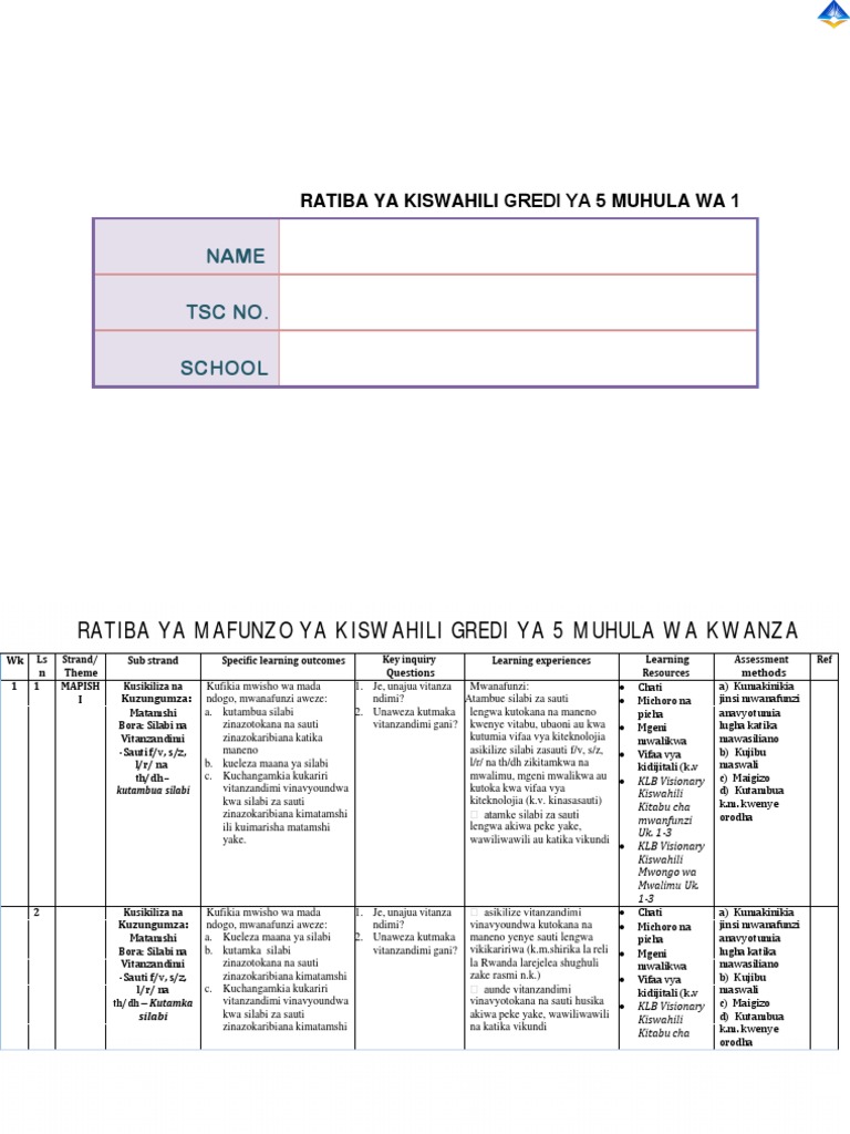 Kis Grade 5 Term 1 | PDF