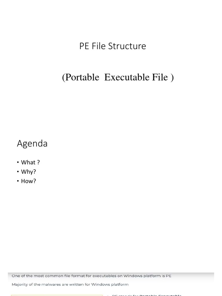4) PE File Structure | PDF