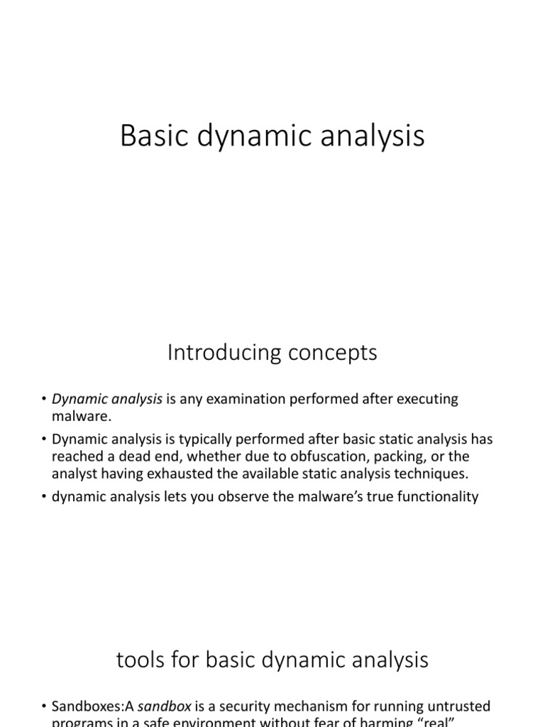 5) Basic Dynamic Analysis | PDF | Malware | Windows Registry