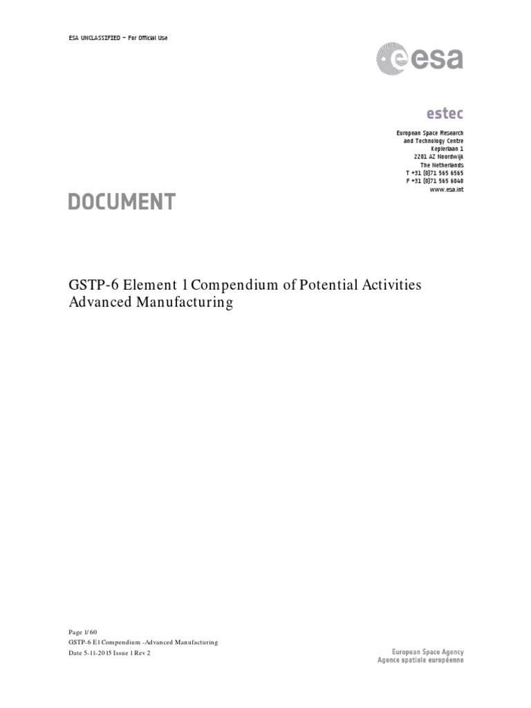 Gstp6e1 Advancedmanufacturing Compendium Rev2 2015 | PDF | Computers