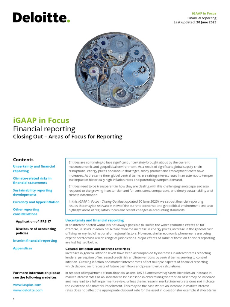 IGAAP in Focus - Closing Out June 2023 | PDF | Business | Finance ...