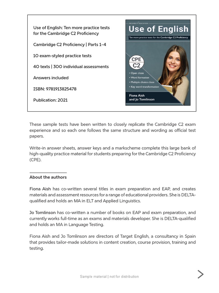 Cambridge c2 Use of English Book 2 | PDF | Foreign Language Studies | Teaching Methods & Materials