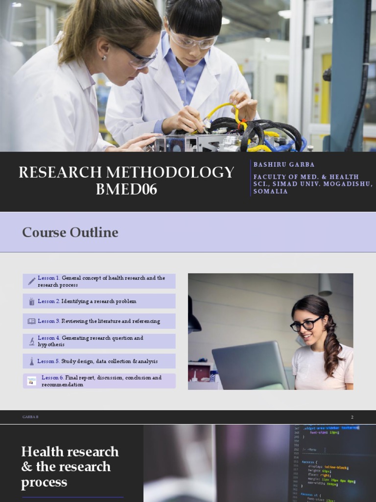 Final Updated Note-Health Research Methods-BMED06 | PDF