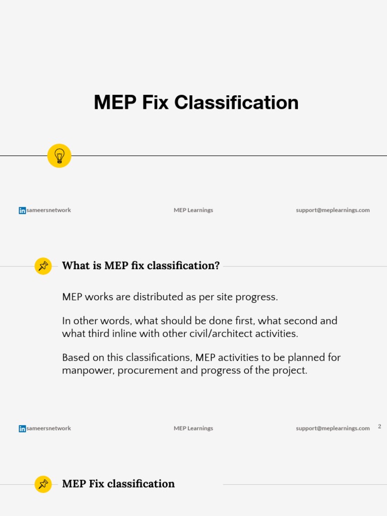 MEP Fixing | PDF