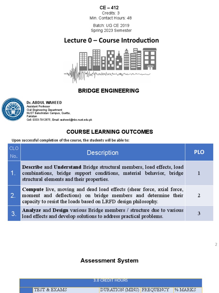 CE-414 Introduction | PDF