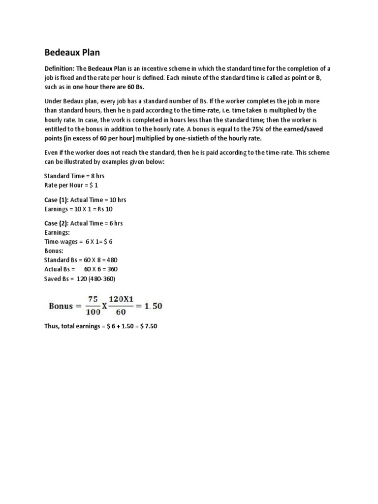 Individual Incentive Plans - Sample Maths | PDF