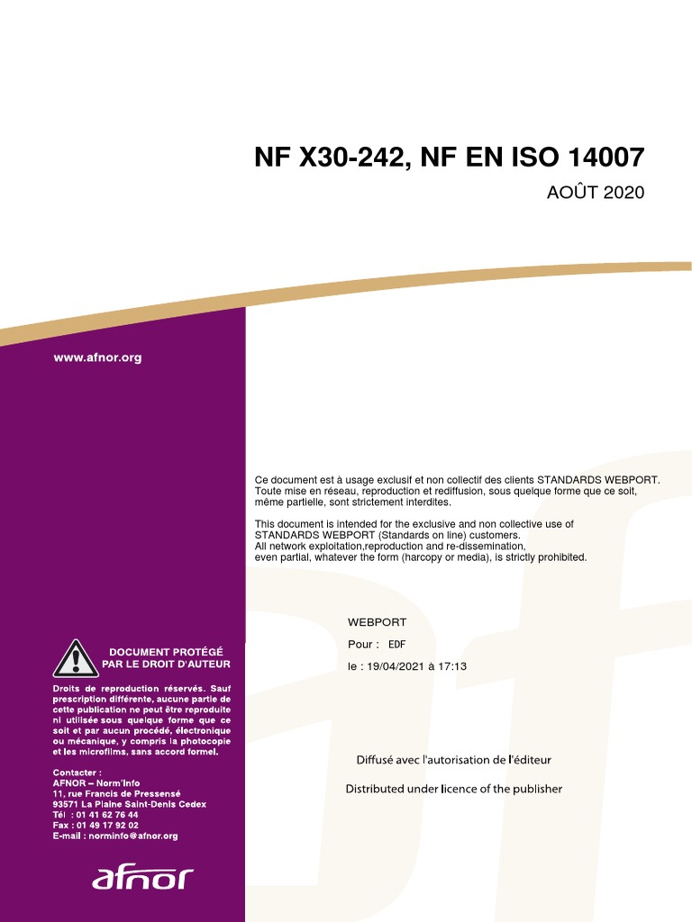 Iso 14007 2020 FR | PDF