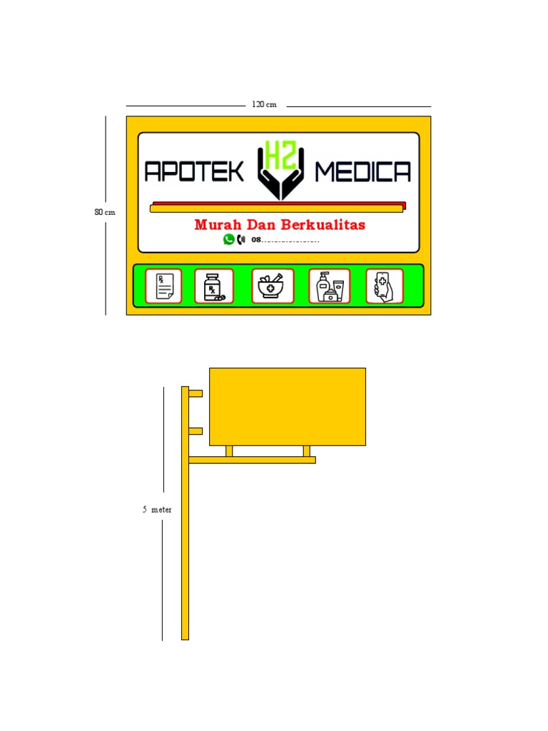 Desain Neon Box H2 - 2 | PDF | Griya & Taman