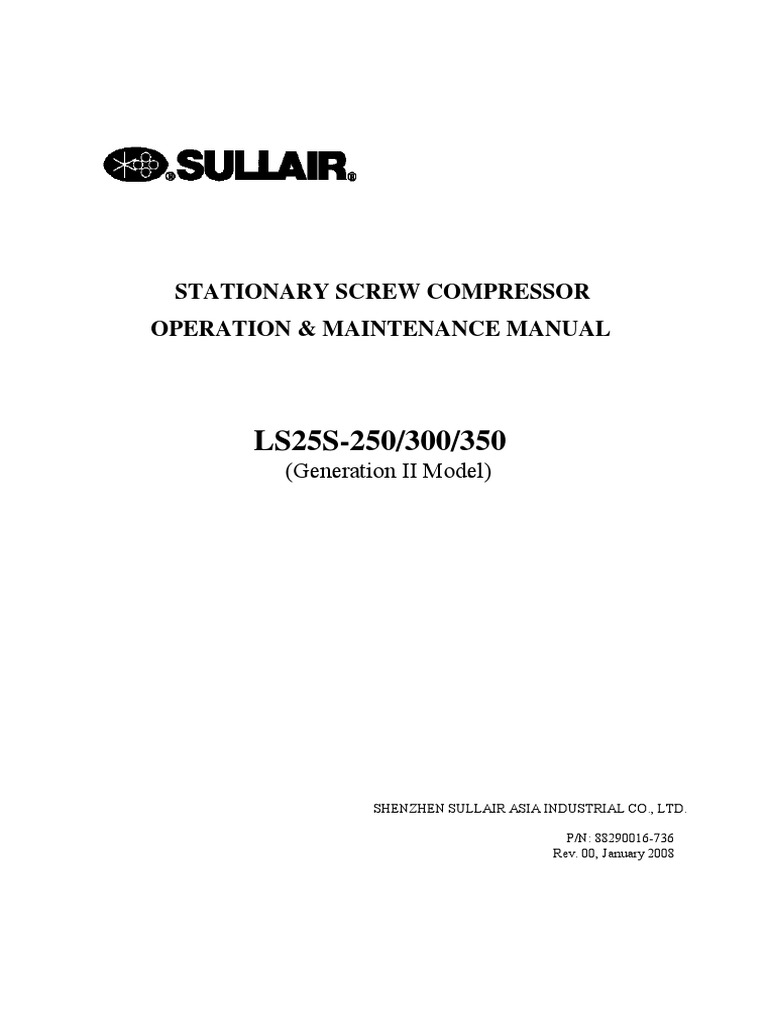 LS25S Sullair ACWC88290016-736 | PDF | Personal Protective Equipment ...