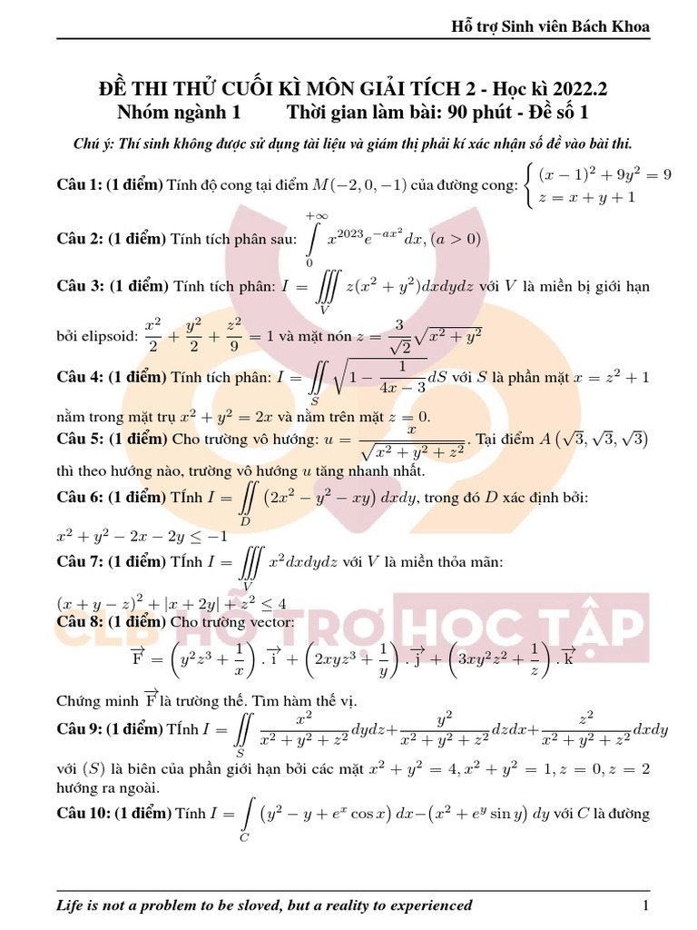 GT2-NN1-ĐỀ 1 | PDF
