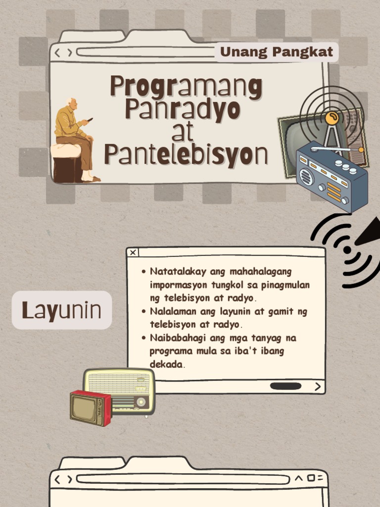 Programang Panradyo at Pantelebisyon | PDF