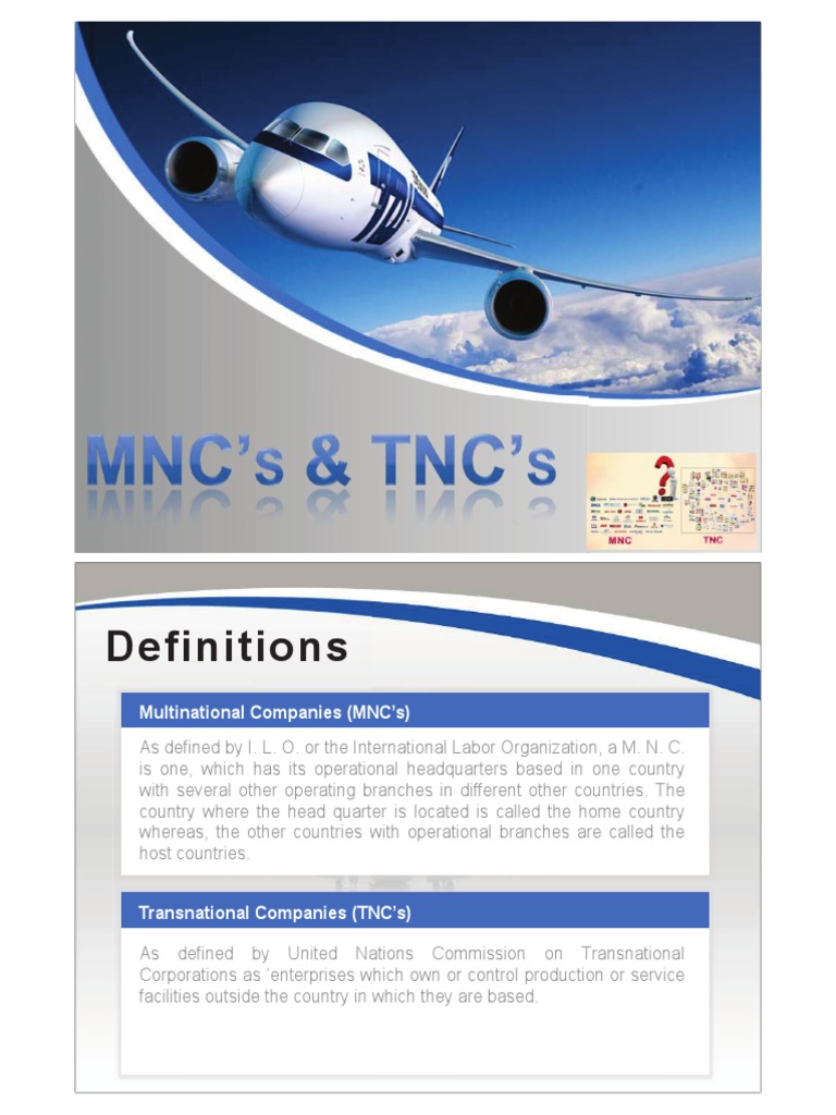 SHARED 1 B MNCs and TNCs | PDF | Multinational Corporation | Foreign Direct Investment