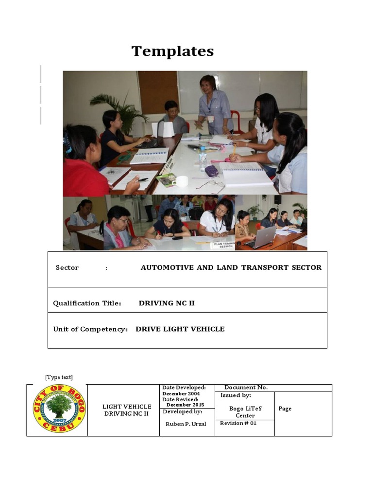 TM 1 Driving Ncii | PDF | Room | Recipe