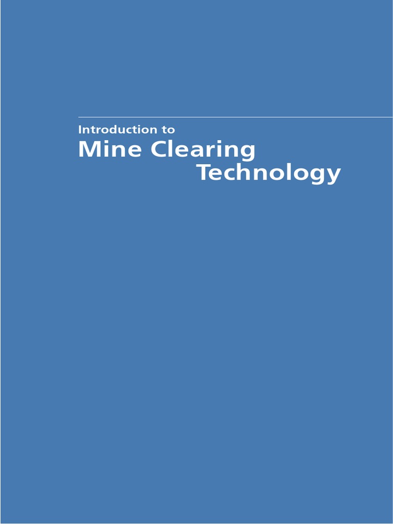 Mine Clearing Tech for Experts | PDF | Social Science