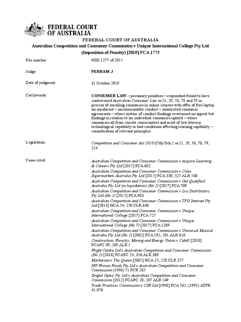 Unique Case Re Penalties | PDF | Judgment (Law) | Justice