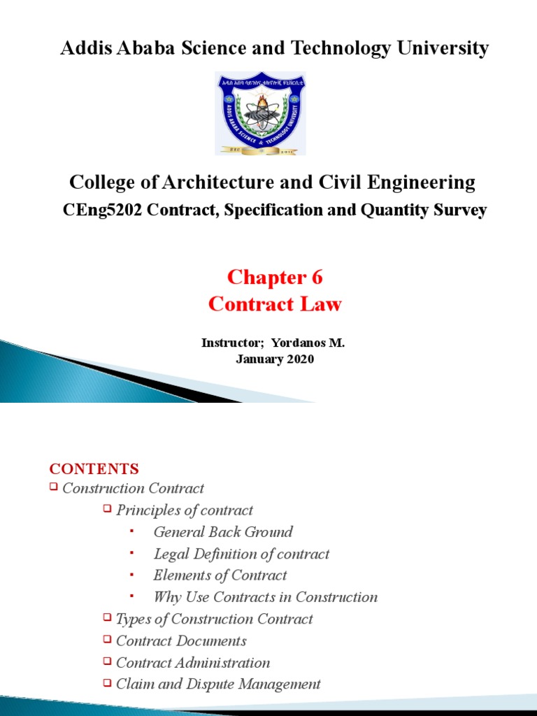 Chapter-6 Contract Law | PDF