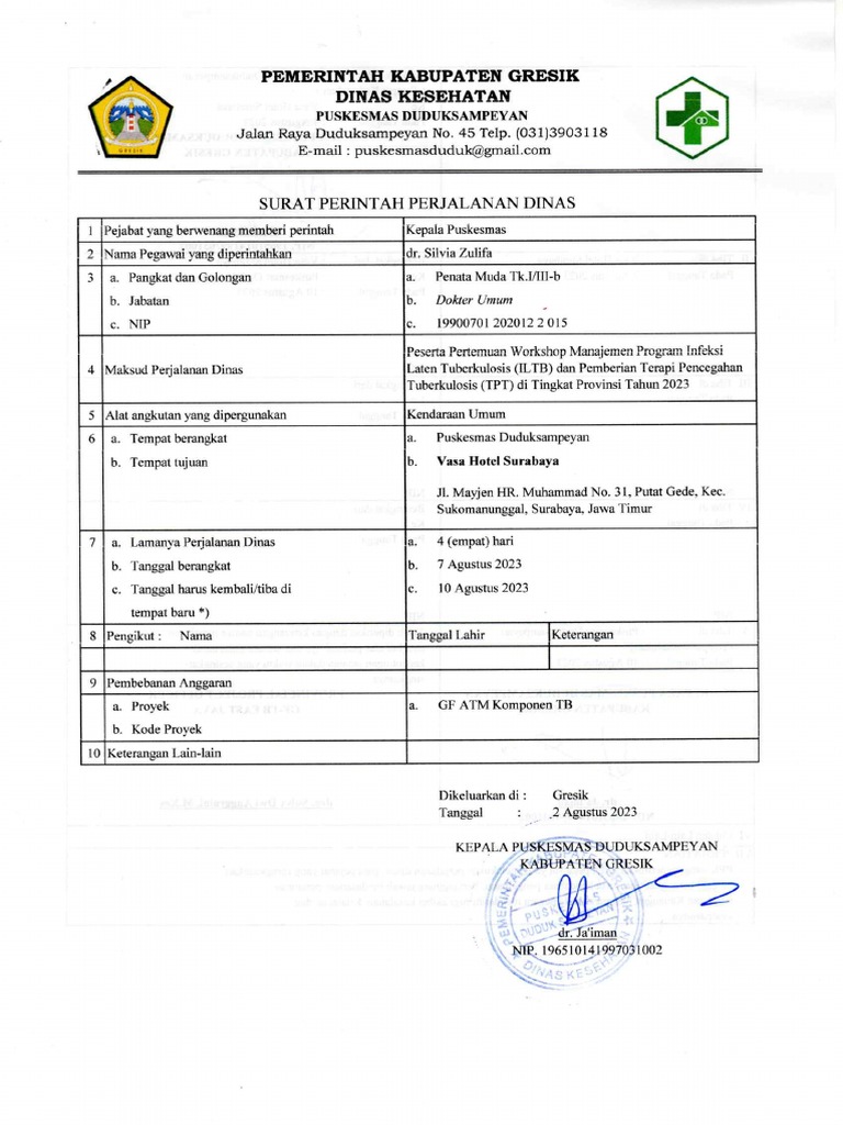 SPPD Dr. Silvia Zulifa | PDF