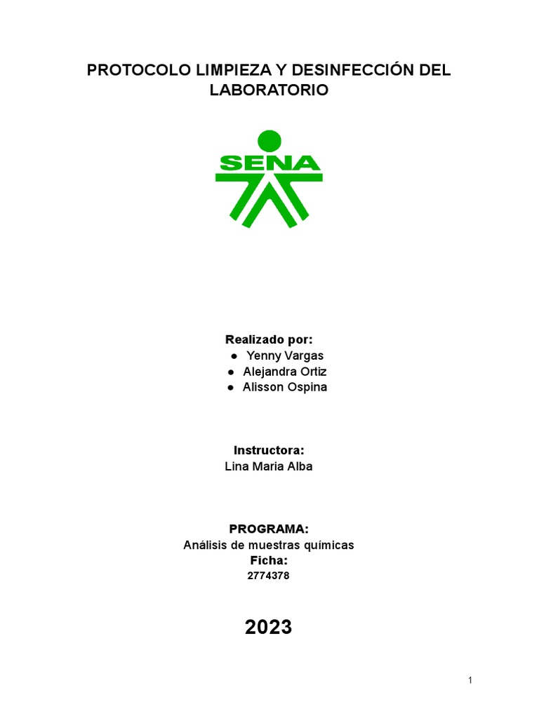 Protocolo de Limpieza y Desinfección | PDF