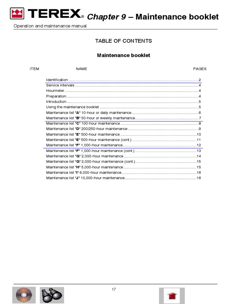 Maintenance Booklet Overview | PDF | Technology & Engineering