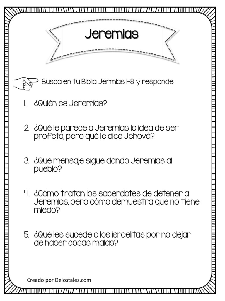 Preguntas y Reflexiones sobre Jeremías | PDF