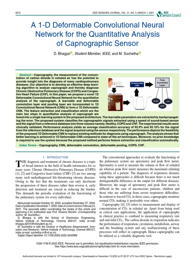 A 1-D Deformable Convolutional Neural Network For The Quantitative Analysis of Capnographic ...