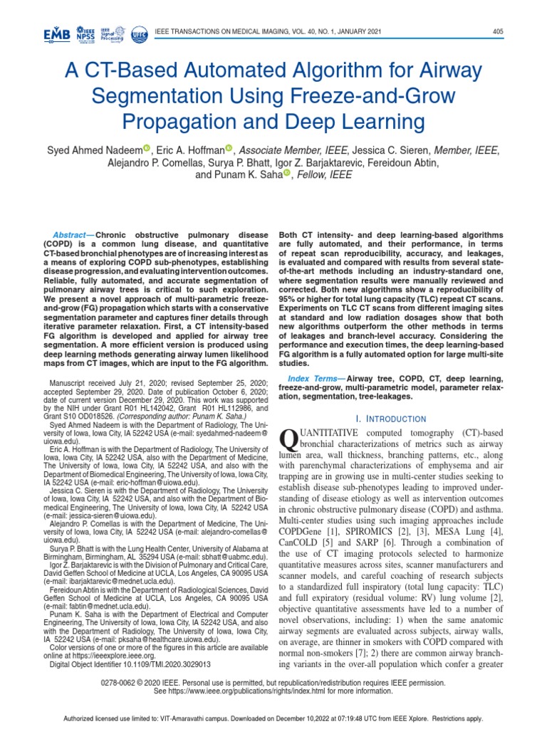 A Ct Based Automated Algorithm For Airway Segmentation Using Freeze And 6651