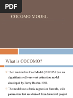 COCOMO Model Overview and Calculations | PDF | Applied Mathematics