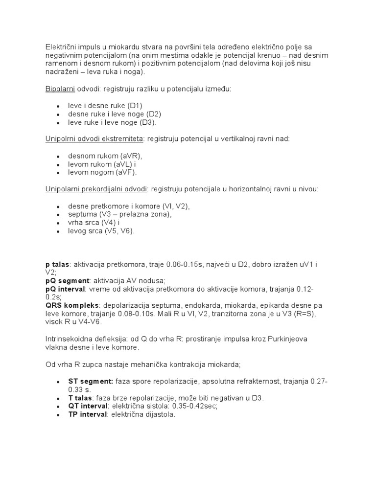 EKG Interpretacija | PDF