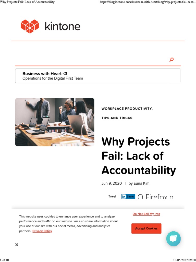 Why Projects Fail Lack of Accountability | PDF