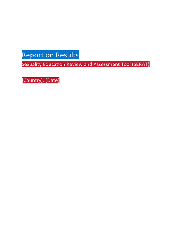 Serat 3.0 Narrative Report Template | PDF