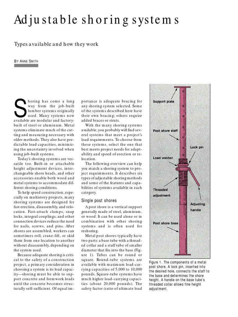 Overview of Concrete Deck Shoring Systems | PDF