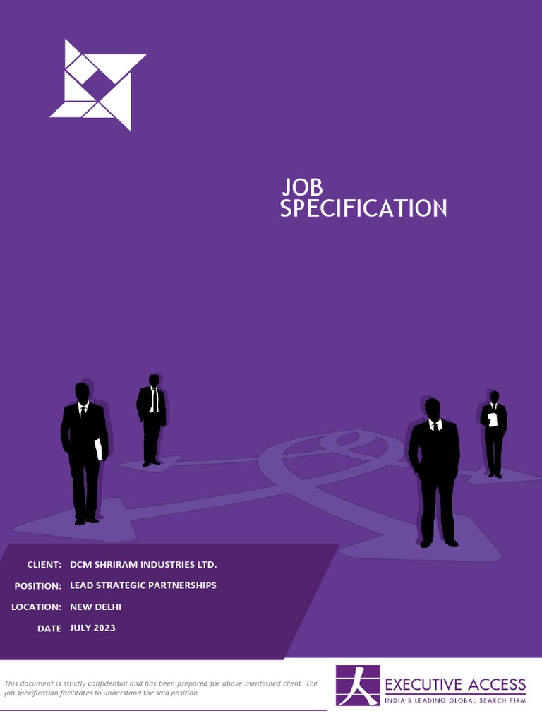 Job Description - Lead Strategic Partnerships | PDF | Market (Economics ...