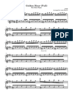 Golden Hour Piano Special Sheet Music | PDF